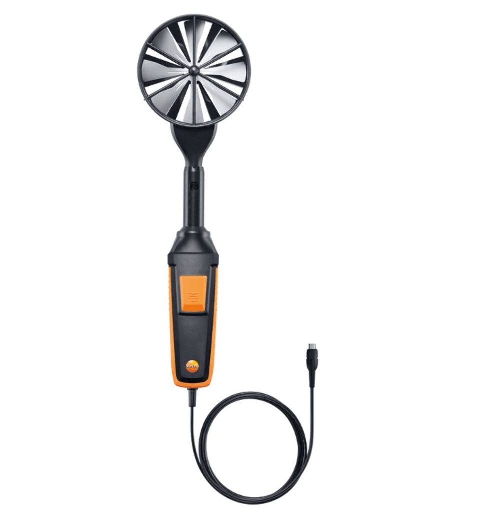 High Precision Vane Probe Ø100 mm with Temp Sensor