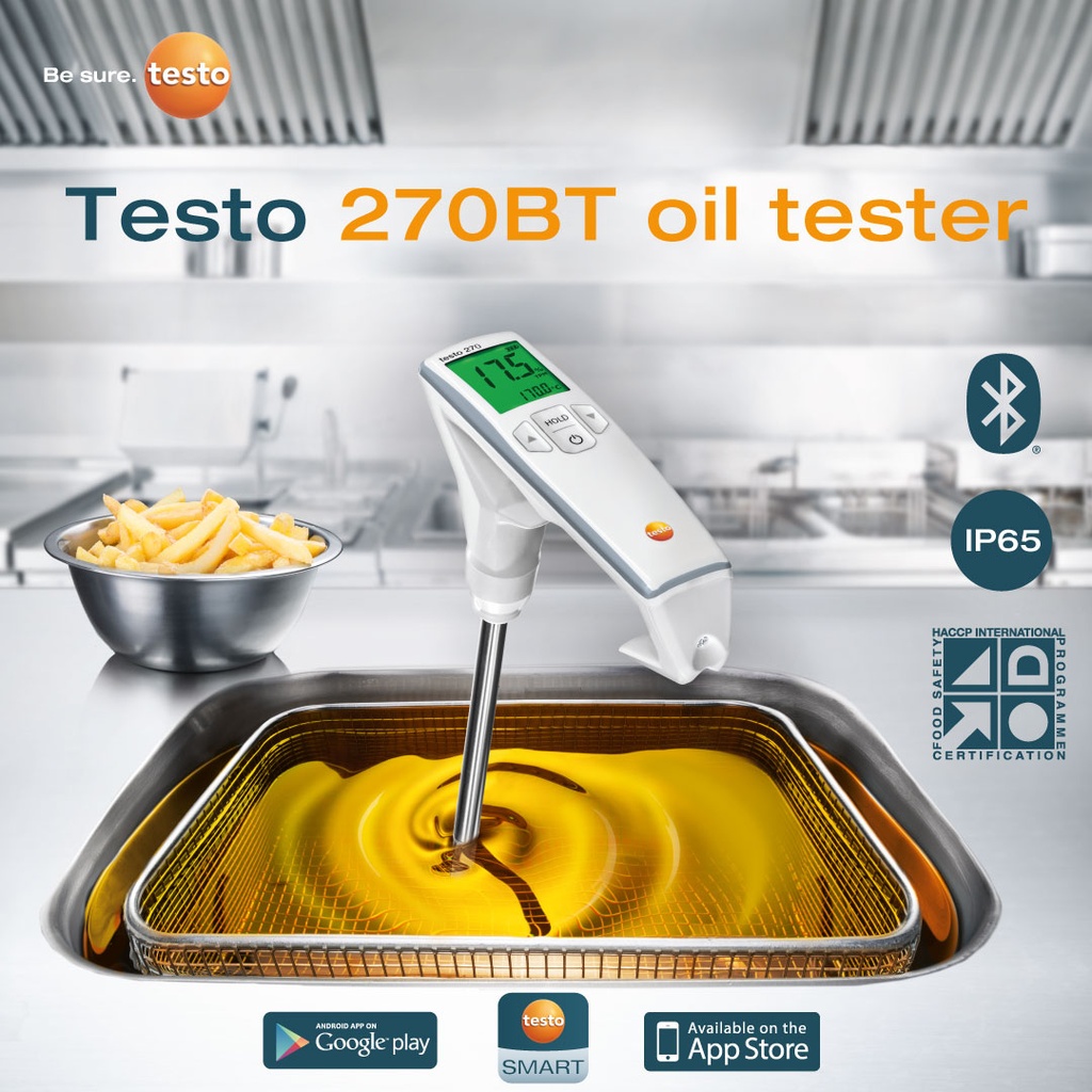 Testo 270 BT Frying Oil Tester | Bluetooth & Smart App